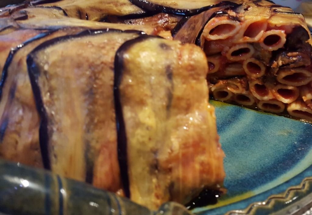 Timballo di pasta con melanzane – pasta and aubergine timbale - Coochinando